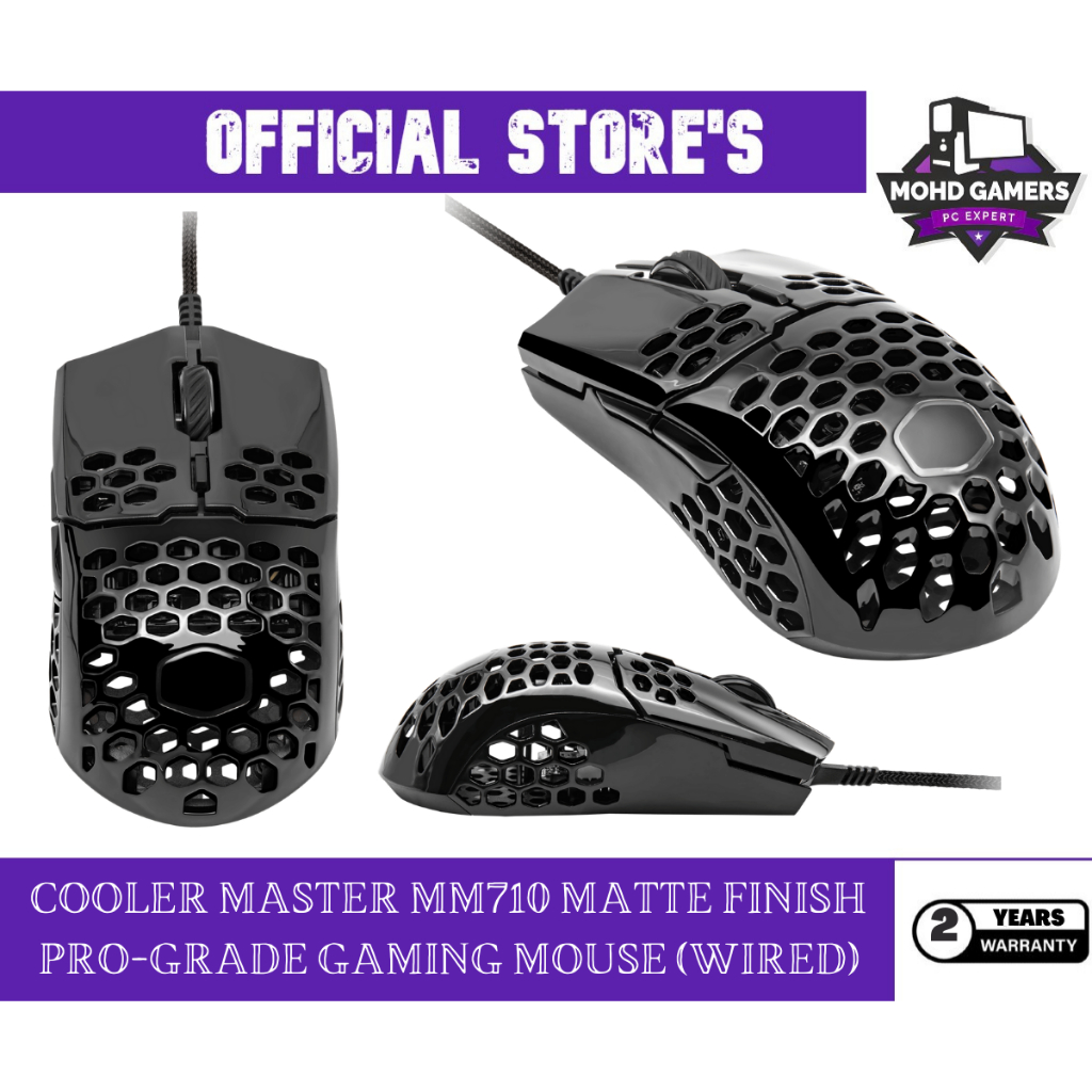 COOLER MASTER MM710 MATTE FINISH PRO-GRADE GAMING MOUSE (WIRED ...