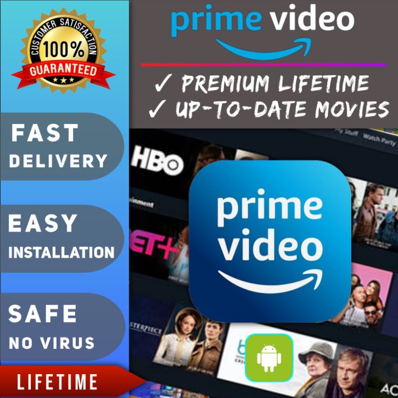 Amazon Prime Video Premium Lifetime - No Ads (Android APK) | Shopee ...