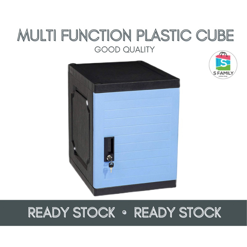 Ready Stock•Multi-Purpose Plastic Storage Cube Locker With Lock ...