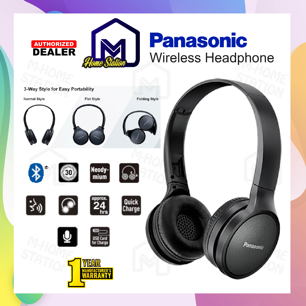Panasonic Street Wireless Bluetooh Headphone Earphone (24 Hours of ...