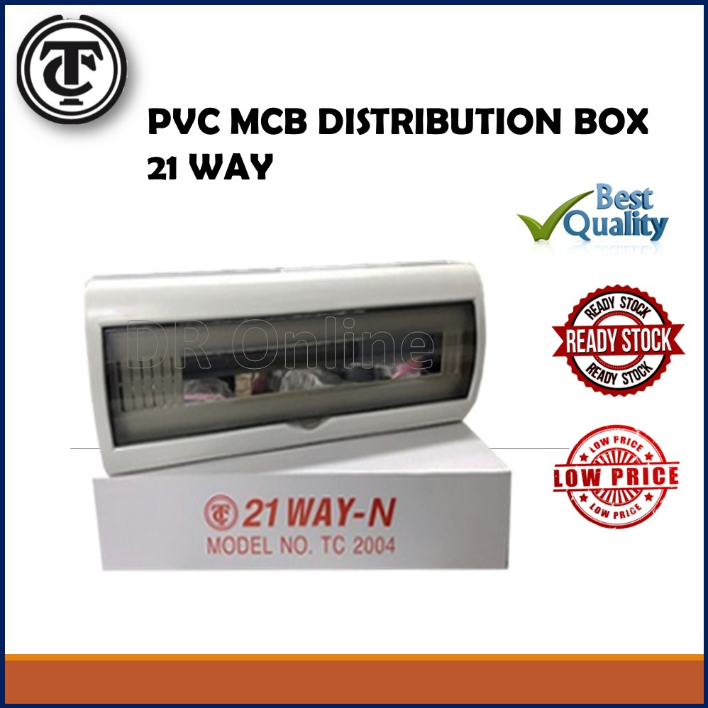 TC MCB PVC DB Box / MCB Distribution Box 21 Way/26 WAY (TRANSPARENT ...