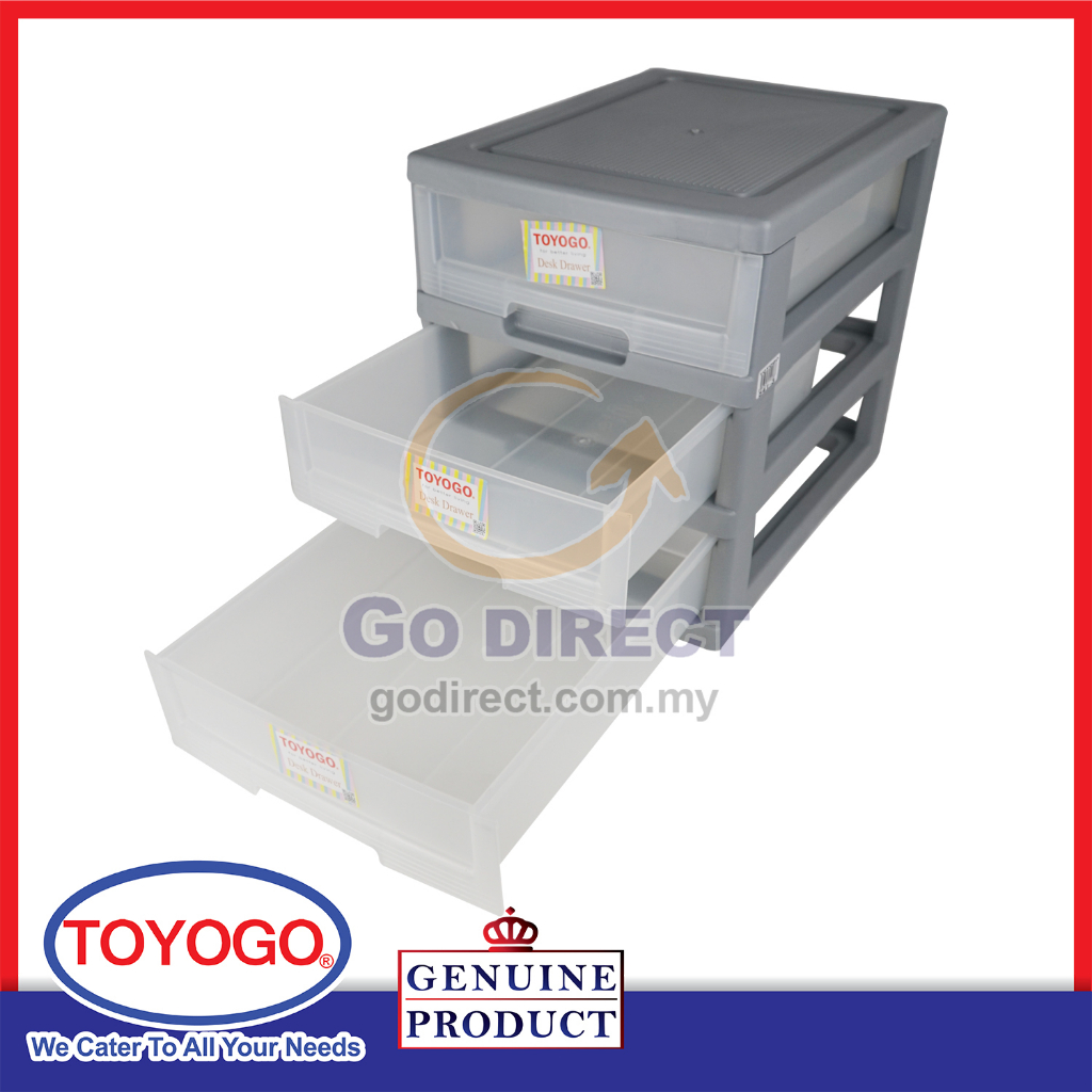 1 X TOYOGO A4 Desktop Storage Drawer (541 s) 3T/4T Shallow Stationery ...