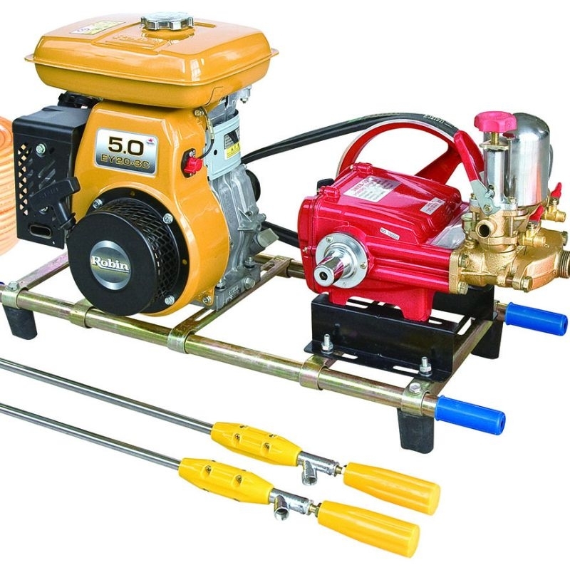 Tideway Sprayer Pump / Robin Engine EY20 5HP Complete Hose & Gun Set ...