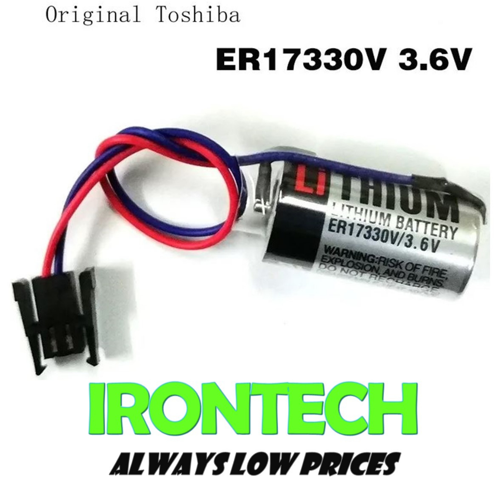 Original Toshiba ER17330V (2/3A 3.6V) industrial PLC lithium battery ...