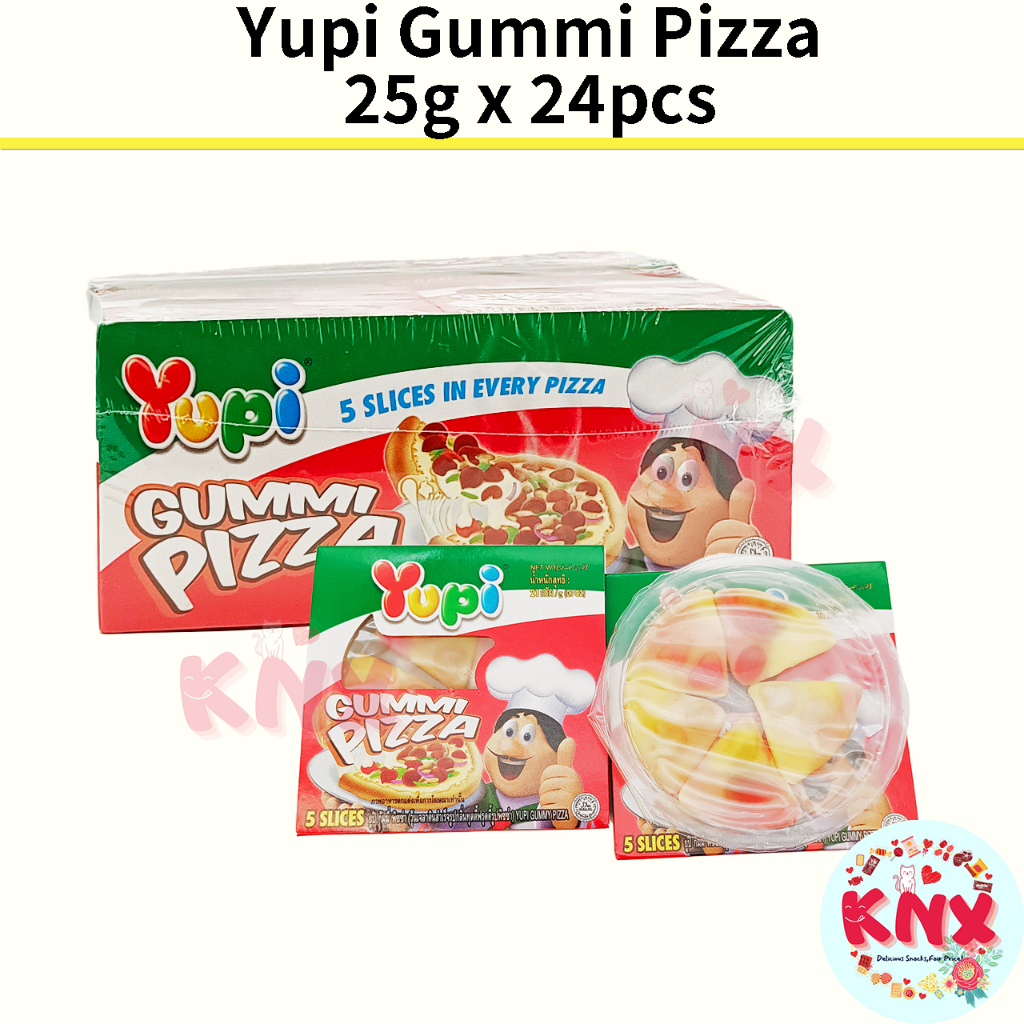 Yupi Gummi Gummy Candy Pizza, Heart Shape, Aquarium 21g 22g 30g x 24pcs ...