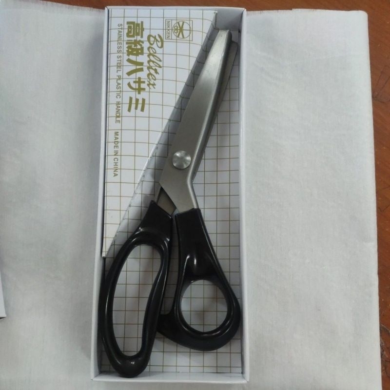 Pinking shears zig zag fabric scissors/Gunting kain/Gunting bergerigi ...