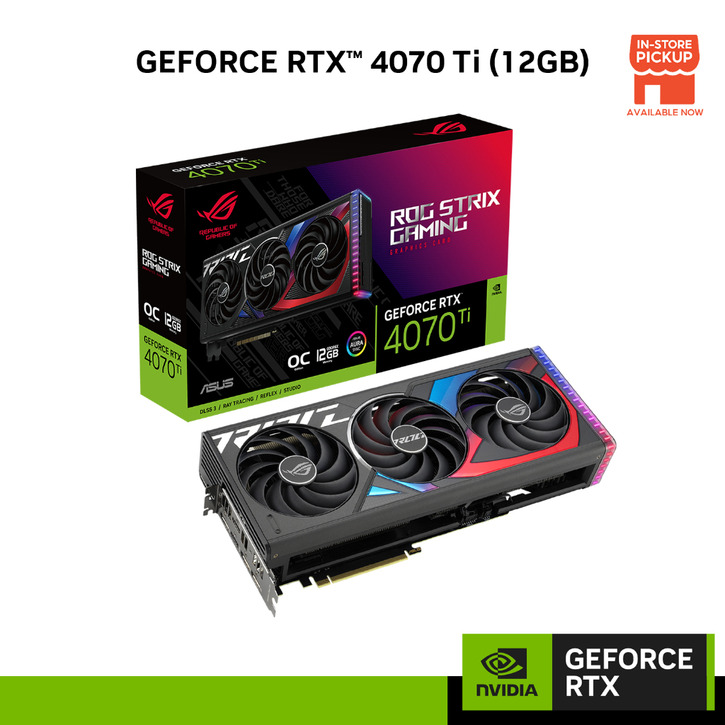 NVIDIA® Graphic Card ASUS ROG Strix - GeForce RTX™ 4070 Ti OC Edition ...