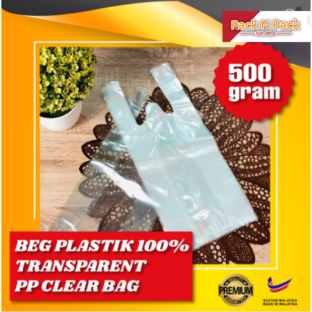 RNP Beg Plastik Transparent Plastic Bag Clear Plastic Bag 500gram ...