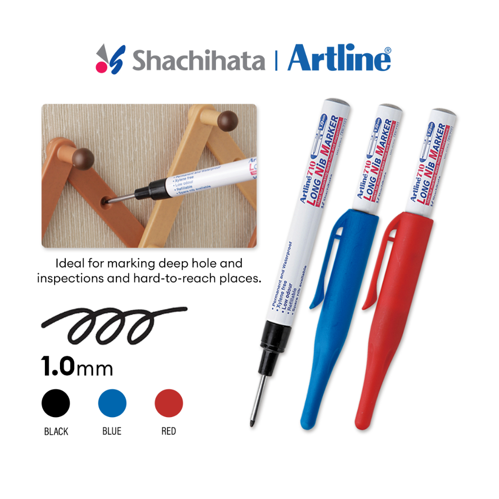 Artline Long Nib Marker for Marking Deep Hole | Shopee Malaysia