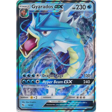 Pokemon TCG - Gyarados GX - 16/68 - Ultra Rare (Sun & Moon Pokemon GX ...