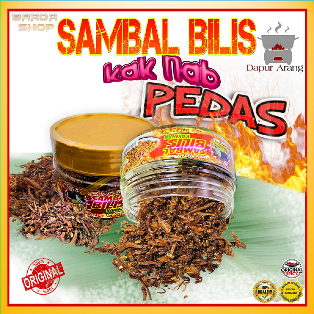 Sambal Bilis Kruk Krak Kak Nab Limited Edition Dapur Arang Snek Kampung ...