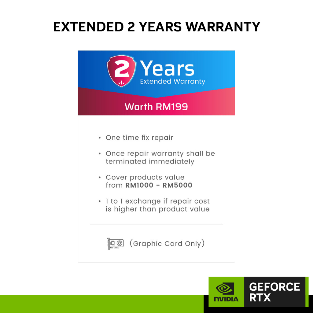 Cover Product Value RM1000 - RM5000 GPU Star Protection 2 Years ...