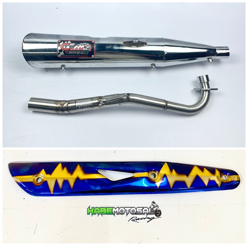 🏁 EKZOS RACING + COVER HONDA WAVE 125R 125S 125X 🏁 THAILAND STYLE ...