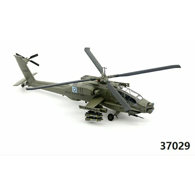 US Army AH-64A Apache Attack Helicopter 1/72 Brand Easy model Display ...