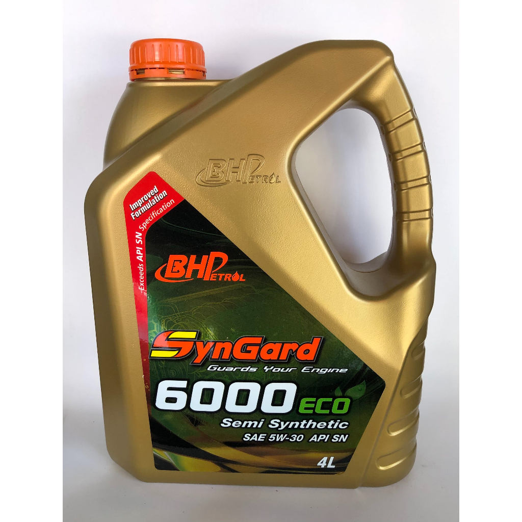 BHP SynGard 6000 ECO Semi Synthetic SAE 5W-30 API SN 4L | Shopee Malaysia