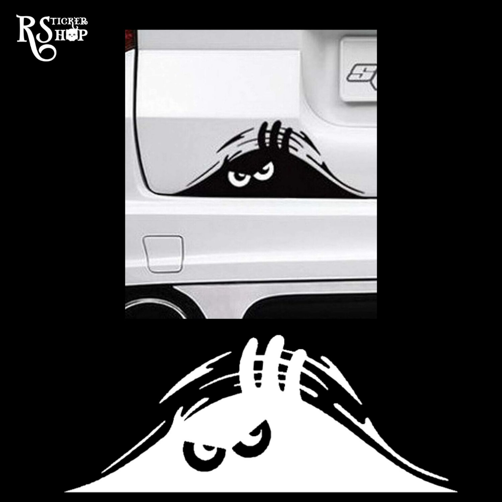 Monster peeking Funny Car Sticker II / RS 9087 | Shopee Malaysia