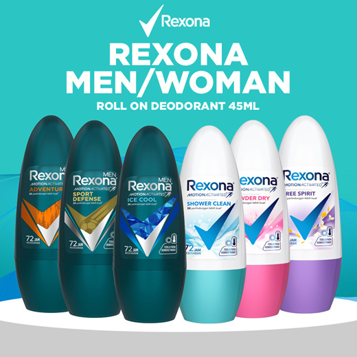 Rexona Deodorant Roll On 45ML/ Rexona Deodorant Women/ Ketiak Pewangi Rexona/ Rexona Deodorant ...