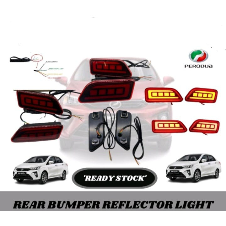 Perodua Alza Old New 2010 -2022 Rear Bumper Led Reflector Light ...