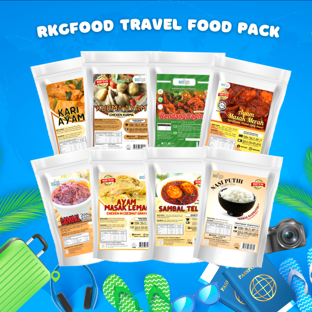 RKGFood Ready to Eat Travel Food Pack with White Rice Basmati | Halal ...