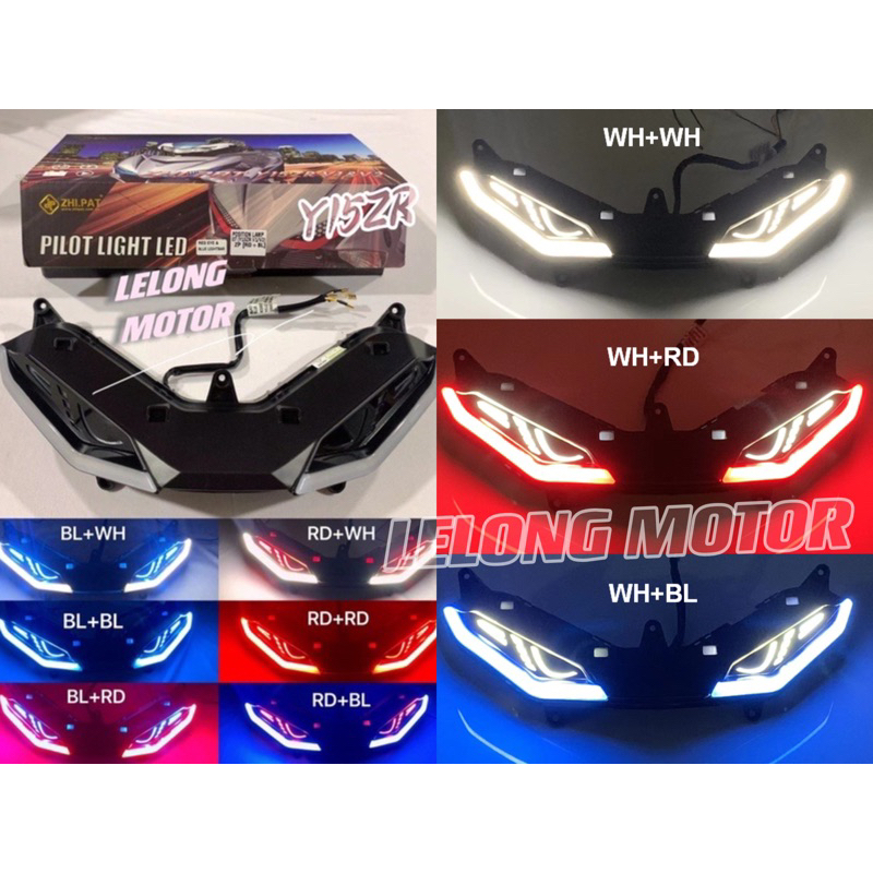 YAMAHA LC135 V1 Y15ZR V1 V2 Y16ZR HONDA RS150 V1 V2 LED MATA GABAN WITH RUNNING SIGNAL POSITION ...