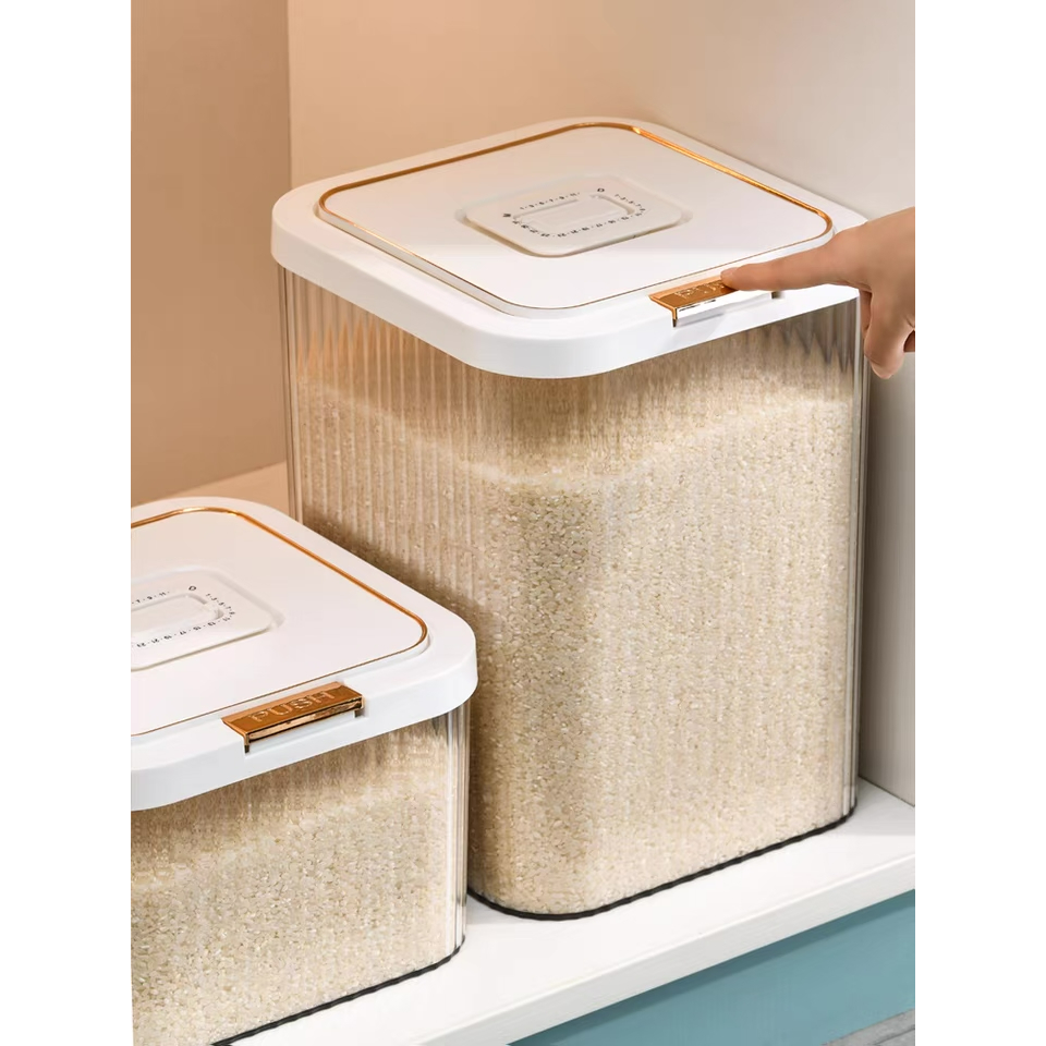 6/12KG Rice Bucket Rice Tank Grain Storage Box Bekas Beras Tong Nasi ...