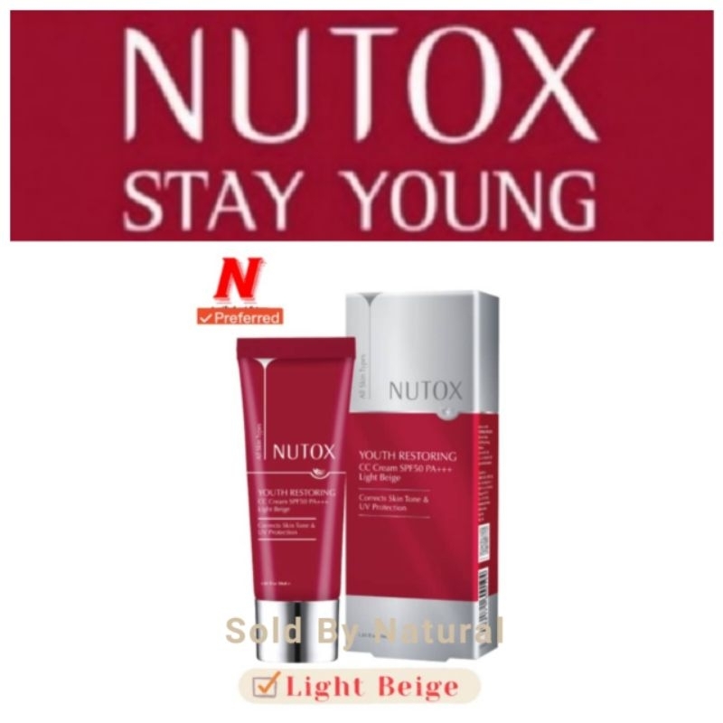 NUTOX CC Cream Natural Light Beige SPF50PA+++ 30ml(New Look) | Shopee ...