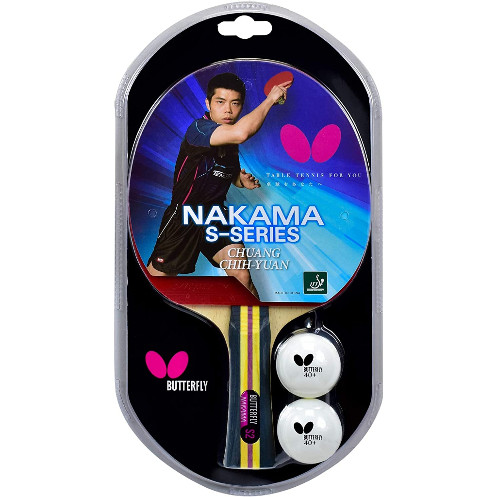 Butterfly Table Tennis Racket Nakama S-2 Racket NAKS2 | Shopee Malaysia