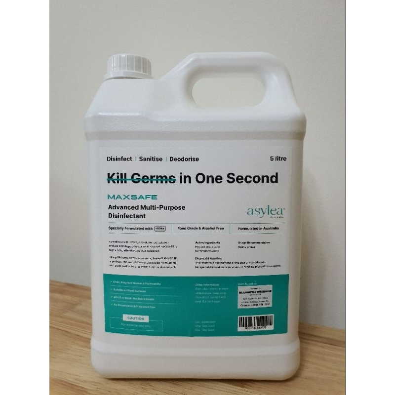 Asylea Maxsafe HONa Water 5Liter Asylea™ Australia ★ Sanitizer | Shopee ...