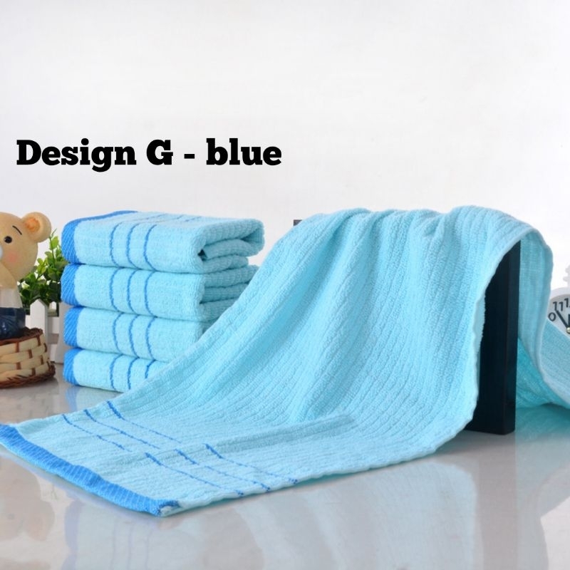 🇲🇾Ready Stock 100% Cotton 35*75cm Face Towel High Quality Tuala Muka ...