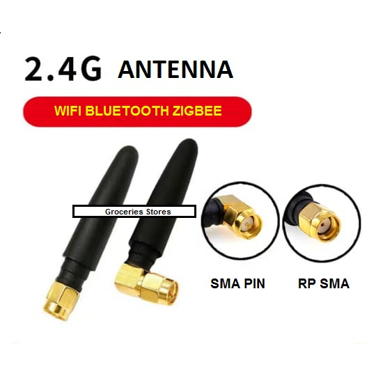 2.4G Wifi Bluetooth Zigbee SIM900A GSM/GPRS/DTU 3G Dual Band Antenna SMA RP-SMA Pinhole | Shopee ...