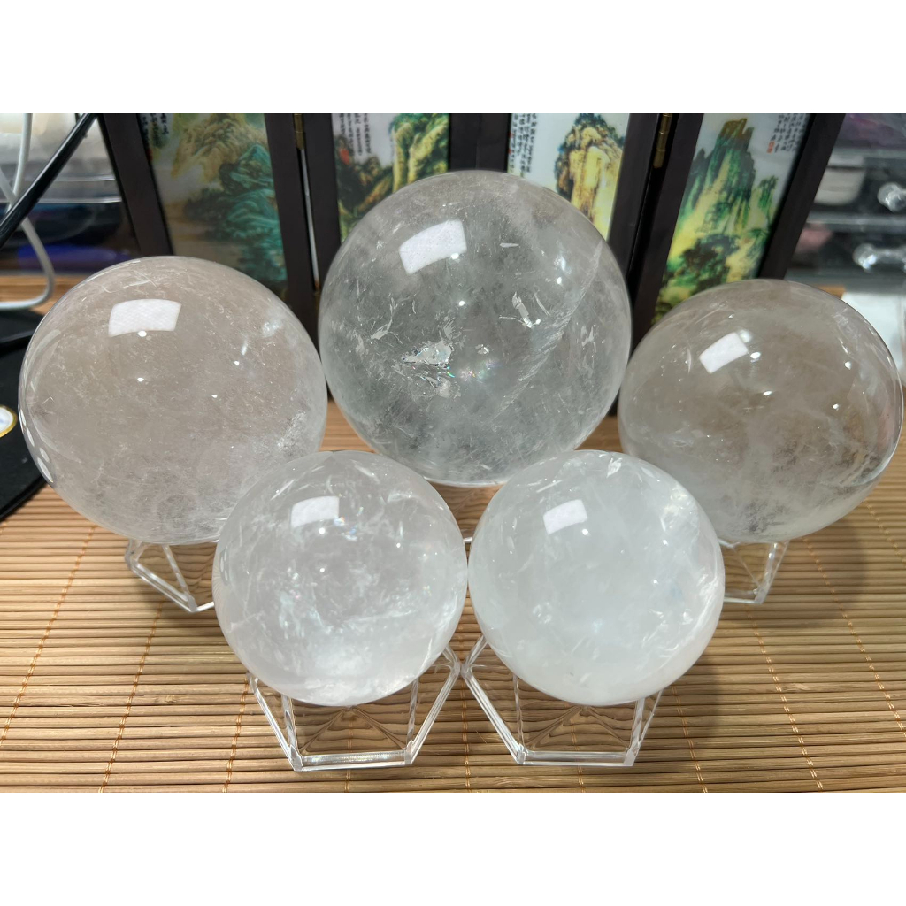 Natural Clear Quartz Ball 天然白水晶球 | Shopee Malaysia