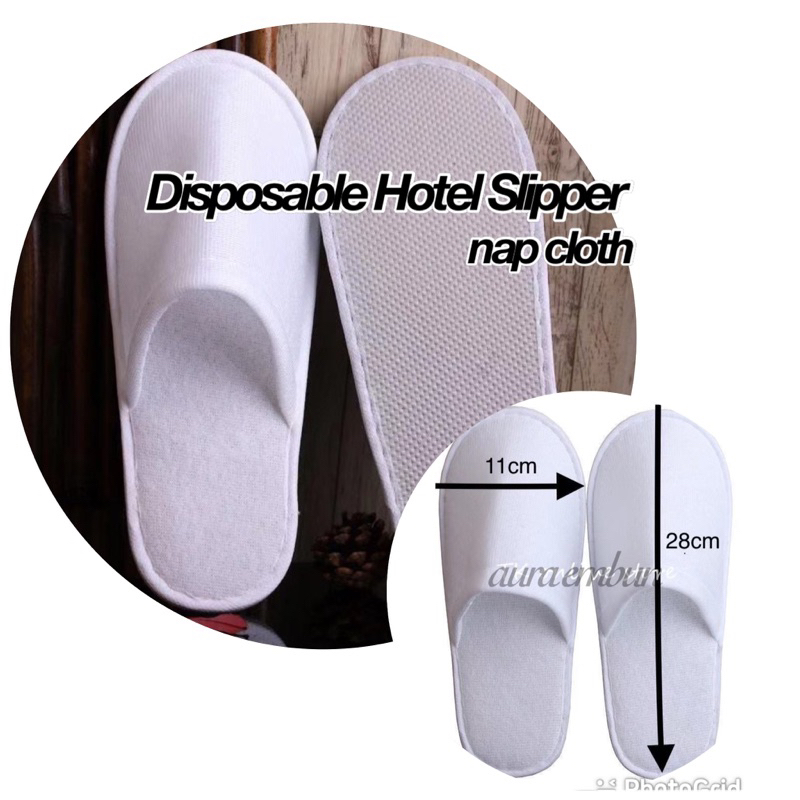 DISPOSABLE SLIPPER 10PCS 💕NAP CLOTH SLIPPER UNTUK 💕AIRBNB💕HOTEL💕 ...