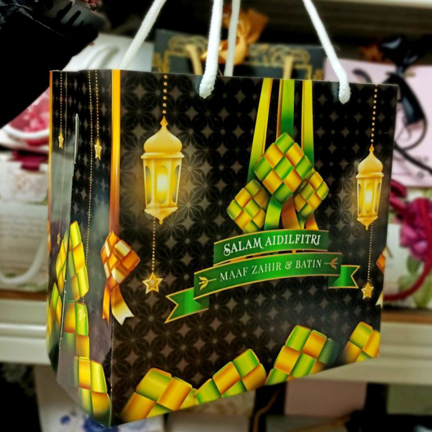 [NEW ITEM] 1 PCS HARI RAYA PAPERBAG ARTCARD L/RAYA BOX/IFTAR BOX/KOTAK ...