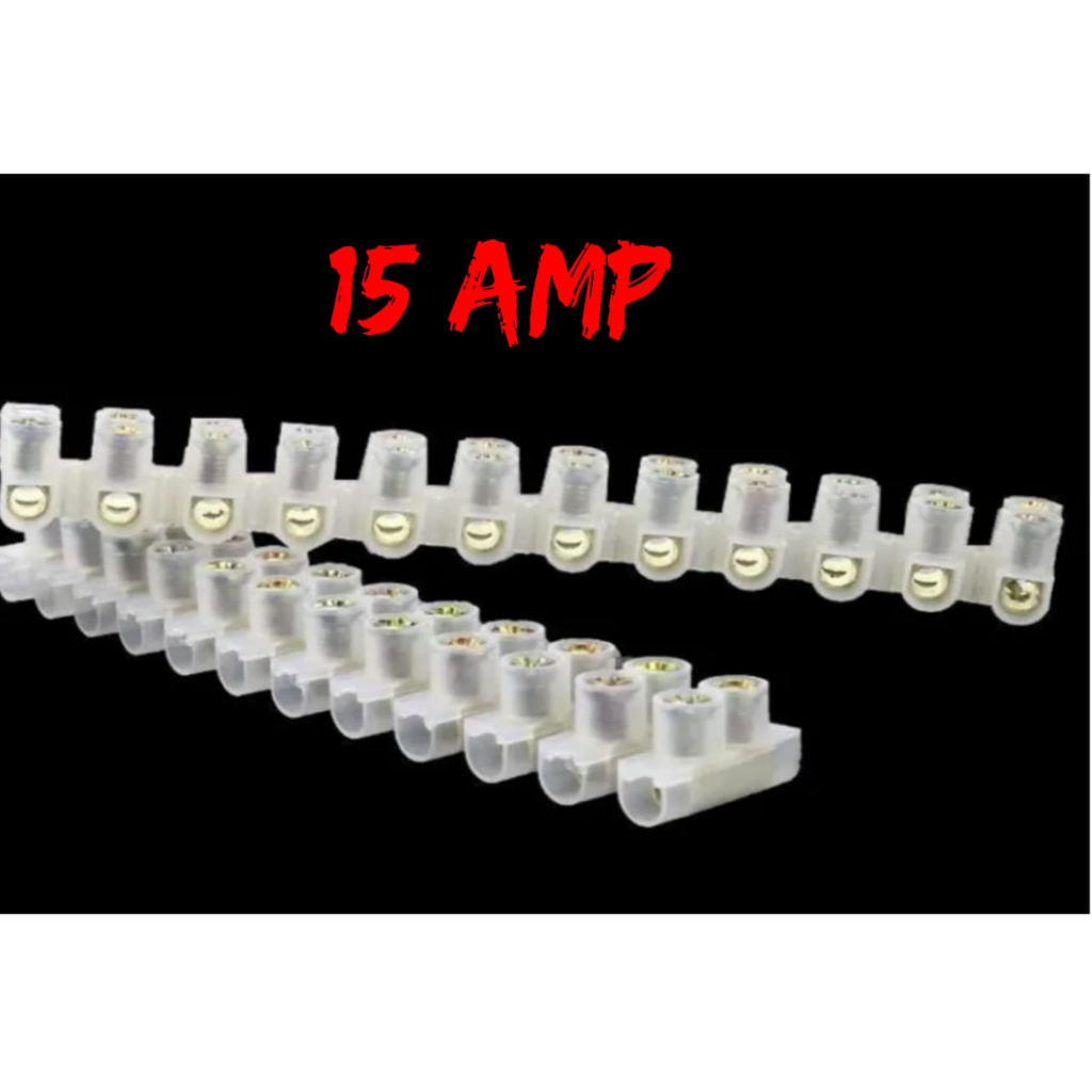 10Amp, 15Amp, 20Amp PVC Terminal Block Connector (1Pcs = 12 Terminal ...