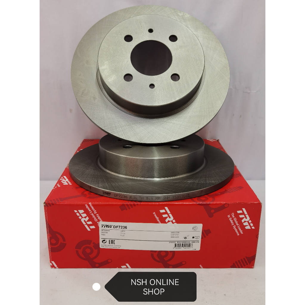 Disc Rotor Rear (TRW) for Proton Wira Satria 1.6 & 1.8 260mm (1 Pairs ...