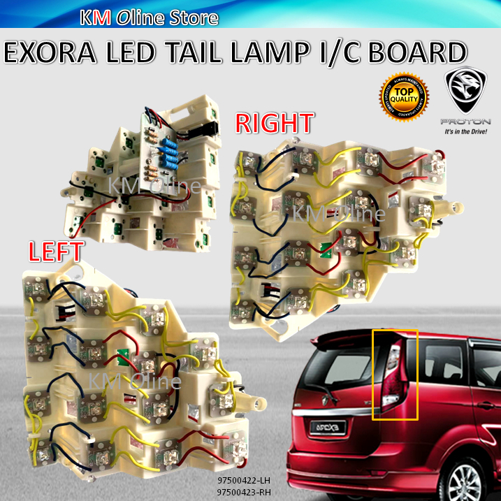 Original Proton Exora Elegance Tail Lamp LED Tail Lamp IC Board Brake ...