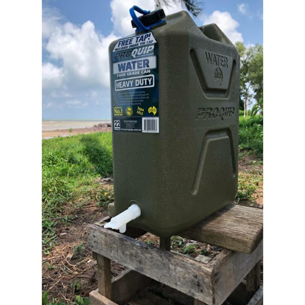 ProQuip Plastic Water Jerry Can 22L (Made In Australia) Green (PRO QUIP ...