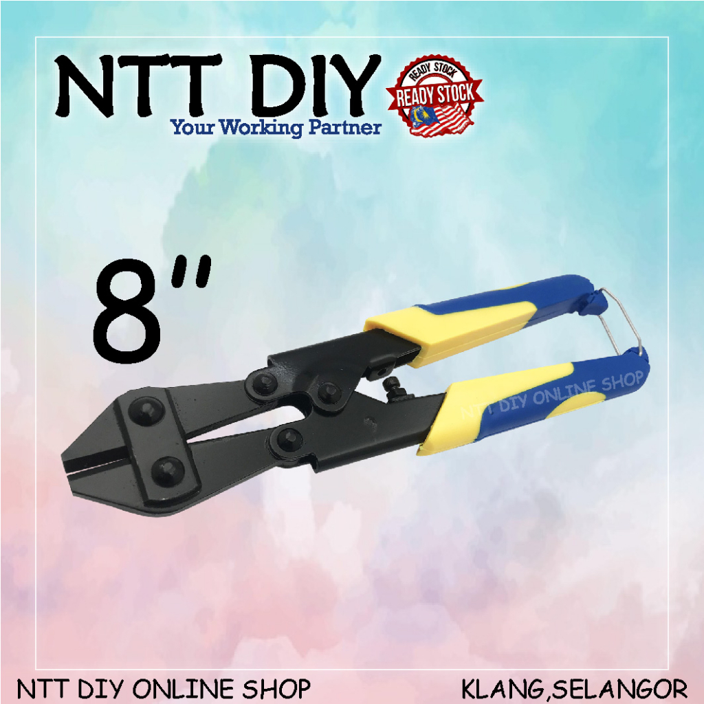 NTT DIY 8 inch Bolt Cutter Pliers Alloy Steel Rope Scissors Electrical ...