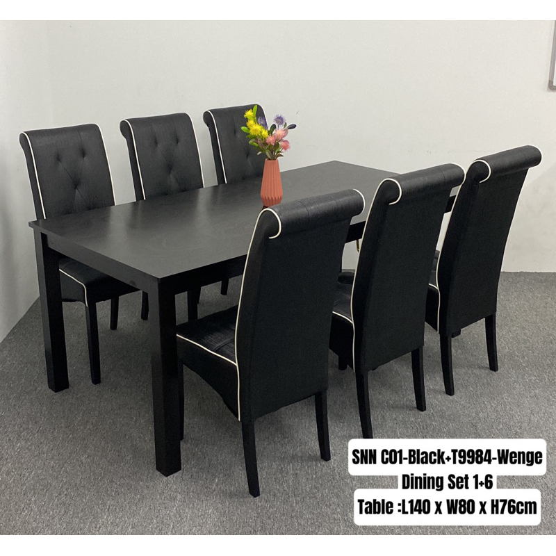 EWJ 2015+Table(Dining Set1+4+B)Meja Makan Kayu1+4+B / Morden Cantik ...