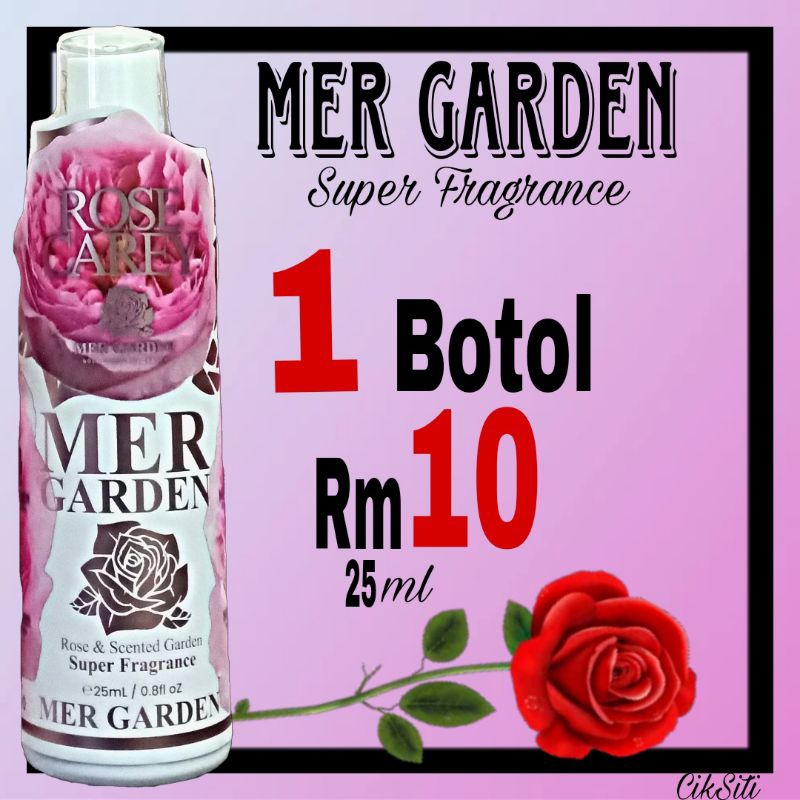 MER GARDEN SUPER FRAGRANCE sebotol RM10 | Shopee Malaysia