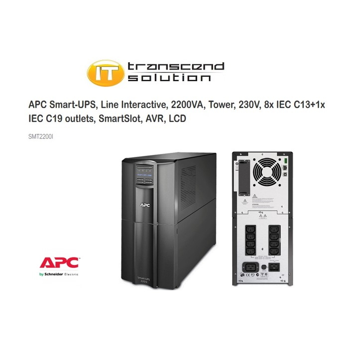 APC Smart-UPS, Line Interactive, 2200VA, Tower, 230V, 8x IEC C13+1x IEC ...