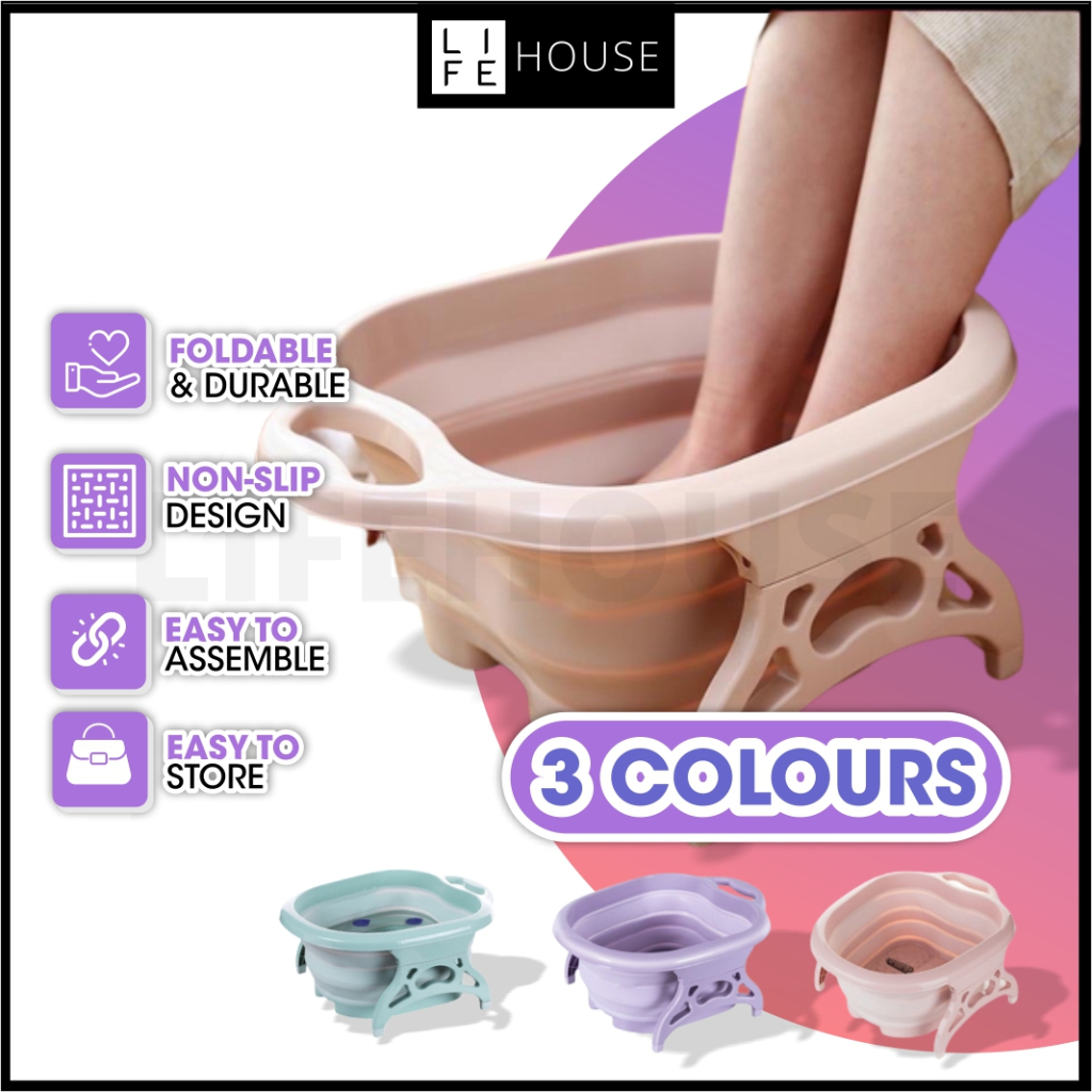 Foldable Foot Spa Bucket Foot Bath Bucket Bekas Kaki Baldi Spa Foot ...