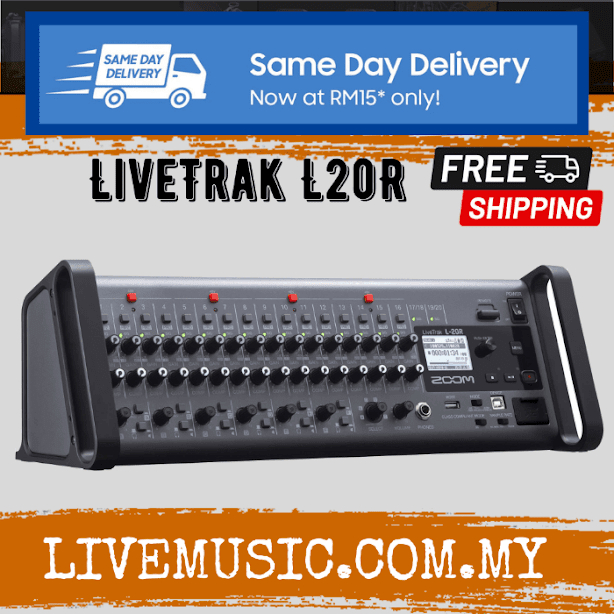 Zoom L20R - 20 Channel Rackmount Digital Mixer / Recorder (L-20R/L 20R ...
