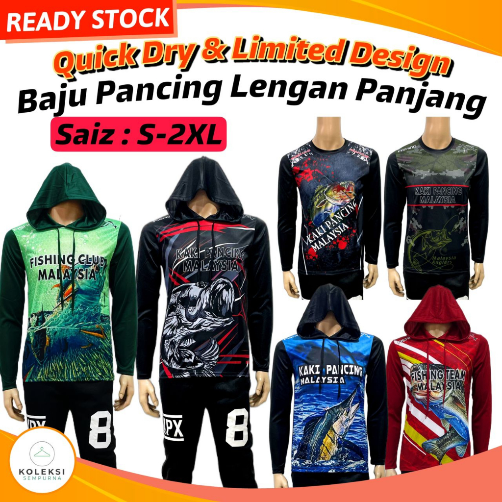 KOLEKSI SEMPURNA Baju Pancing Lengan Panjang Baju Mancing Lengan ...