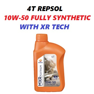 REPSOL 4T FULLY SYNTHETIC 10W50 MXR PLATINUM SN JASO MA2 HONDA REPSOL ...