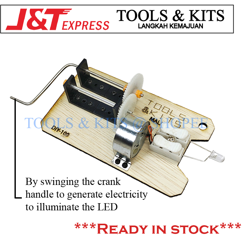 DIY Electricity Generator Hand Crank Generator using Gears & Dynamo RBT ...