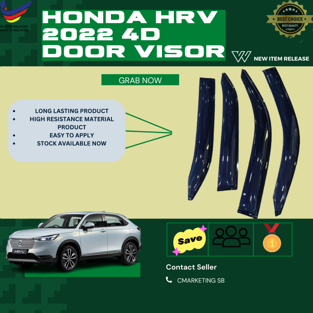 HONDA HRV 2022 DOOR VISOR | Shopee Malaysia