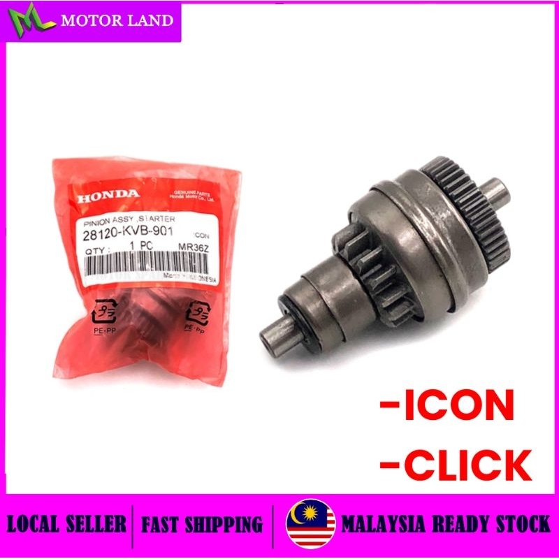 HONDA ICON / CLICK STARTER MOTOR PINION GEAR ONE WAY (ORIGINAL ...