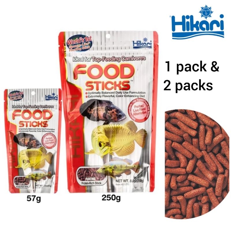 HIKARI Arowana Oscar Food Sticks 57g & 250g | JAPAN Premium Fish Food ...