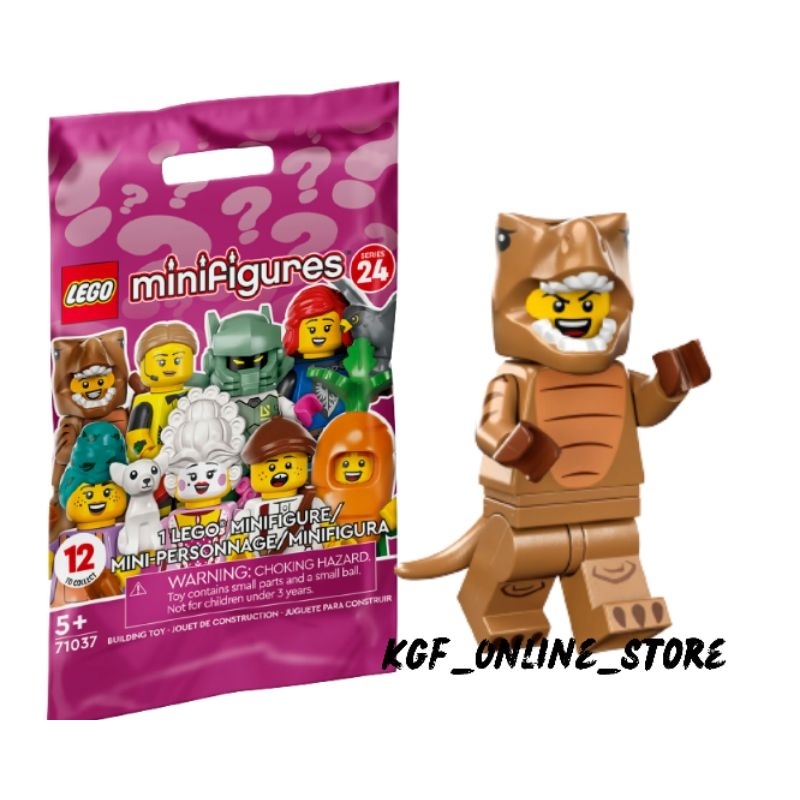 Lego 71037 Minifigures Series 24 - T-Rex Costume Fan | Shopee Malaysia